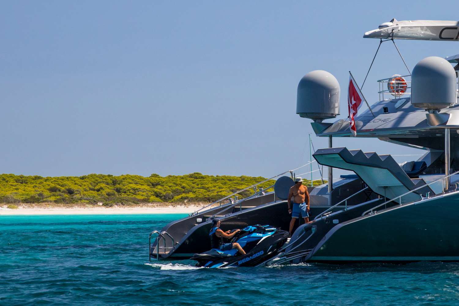 Luxury catamaran for charter Cartouche available in Mediterranean ...