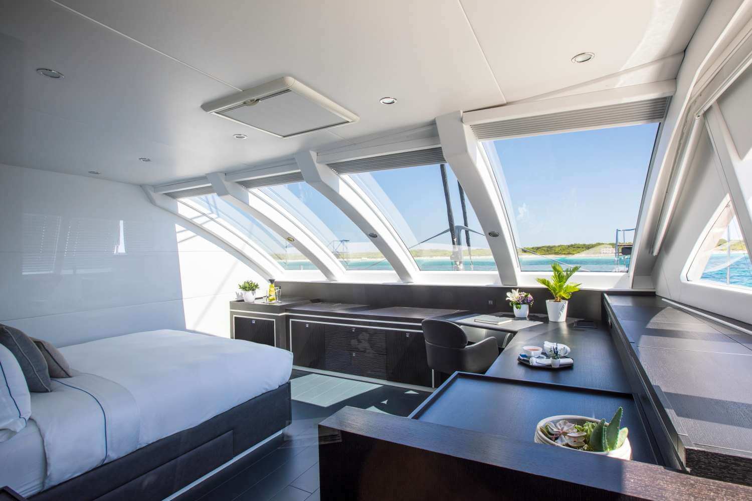 Luxury catamaran for charter Cartouche available in Mediterranean ...