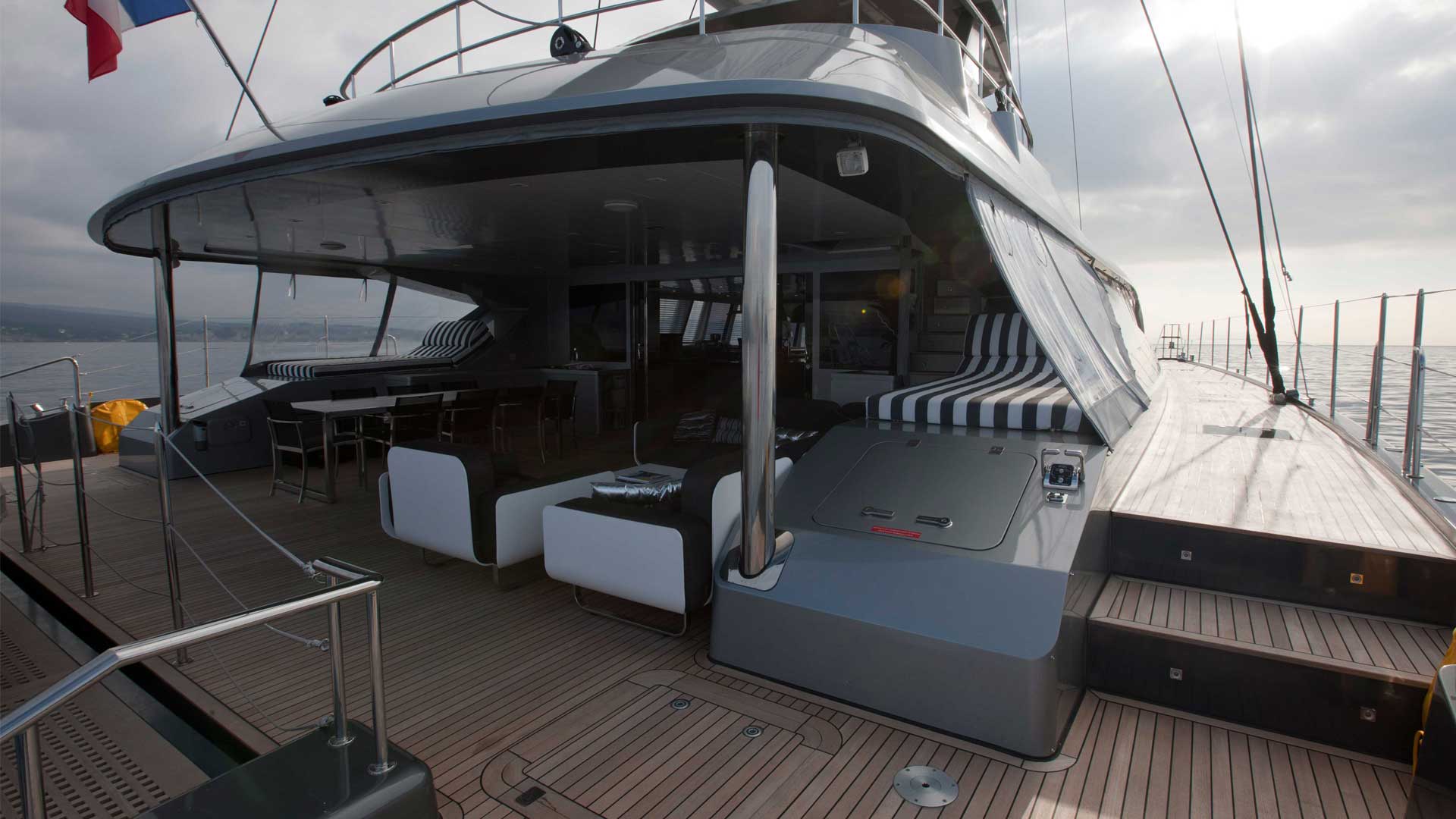 Luxury catamaran for charter Cartouche available in Mediterranean ...